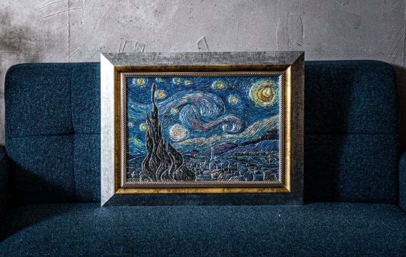 Backer World 梵高 星夜 伏光浮雕拼圖 (品牌直送) - SearchingC