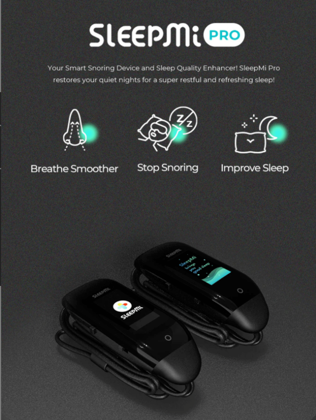 SleepMi 智能止鼻鼾睡眠按摩器 | 讓呼吸更順暢 - SearchingC