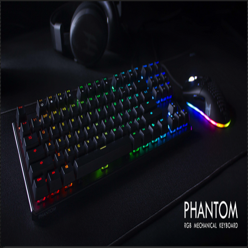 Phantom RGB 87鍵背光電競機械鍵盤 (品牌直送) - SearchingC