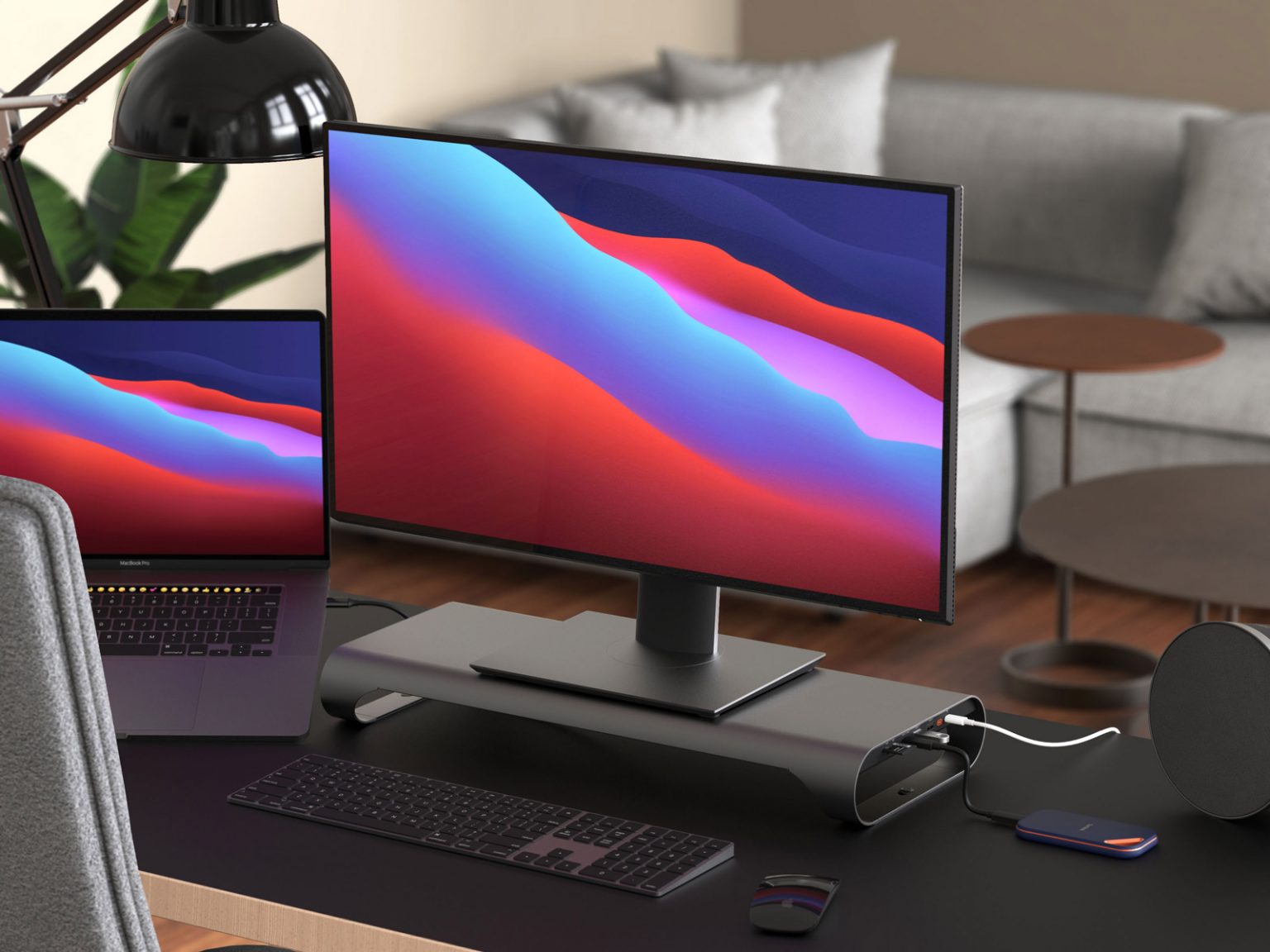 台灣 MONITORMATE ProBASE Gen2 USB-C 10Gbps 多功能螢幕架 (品牌直送) - SearchingC