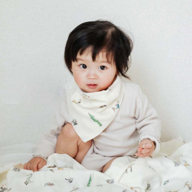 【kontex】100%日本純棉 3way圍兜口水巾(五色可選) (品牌直送) - SearchingC