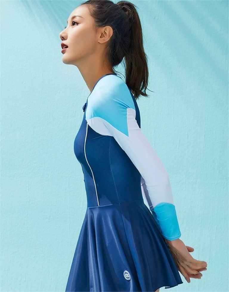 LI-NING 幾何拼色專業連體泳裝 (品牌直送) - SearchingC