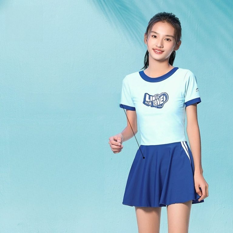 LI-NING 女中童連體裙泳衣 (品牌直送) - SearchingC