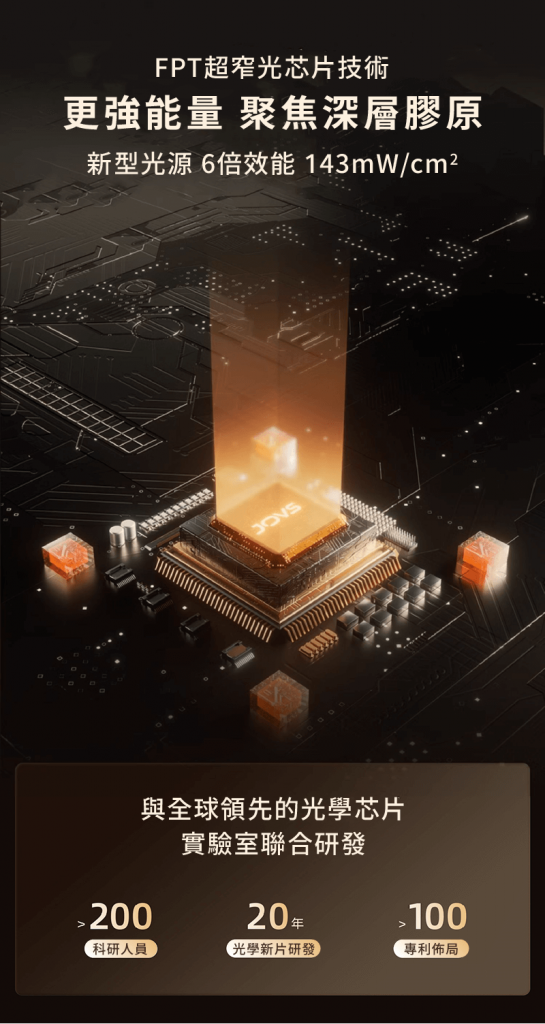 JOVS FPT聚能光深層淡紋面罩 ｜ 香港 台灣獨家販售 ｜一年保固