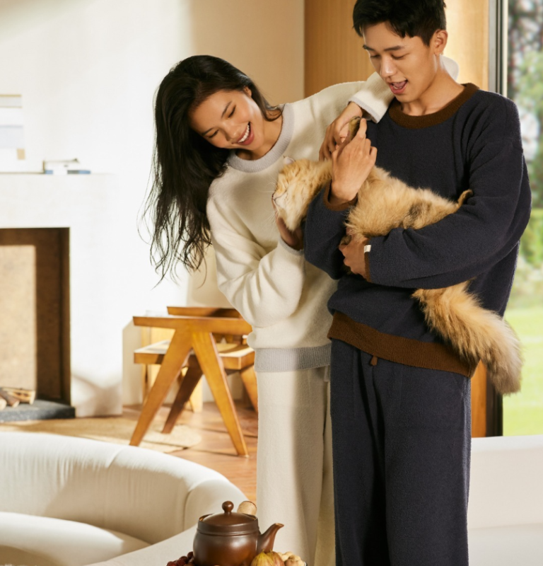 ATOUR PLANET 小薑茶忌廉情侶牛奶絨家居服 (品牌直送) - SearchingC