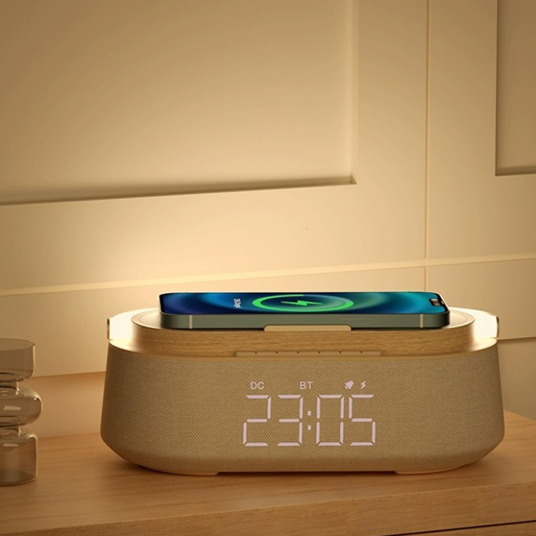 狂響 Q29 多功能無線充電藍牙音箱鬧鐘 (品牌直送) - SearchingC