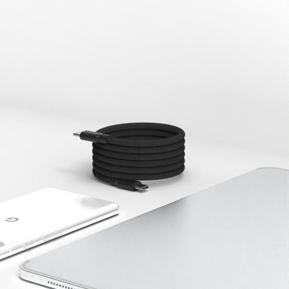 Allite EASY CABLE 磁吸收納編織快充線 USB-C to USB-C (品牌直送) - SearchingC
