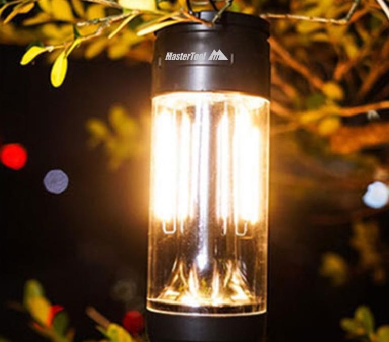 MasterTool 三合一戶外露營燈 Type-C快充手電筒 遠近雙光源手手電筒 高亮COB紅光警示燈 充電磁吸手電筒 (品牌直送) - SearchingC