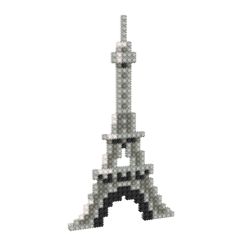 Pizel 艾菲爾鐵塔 點陣Z拼圖擺設 (品牌直送) - SearchingC