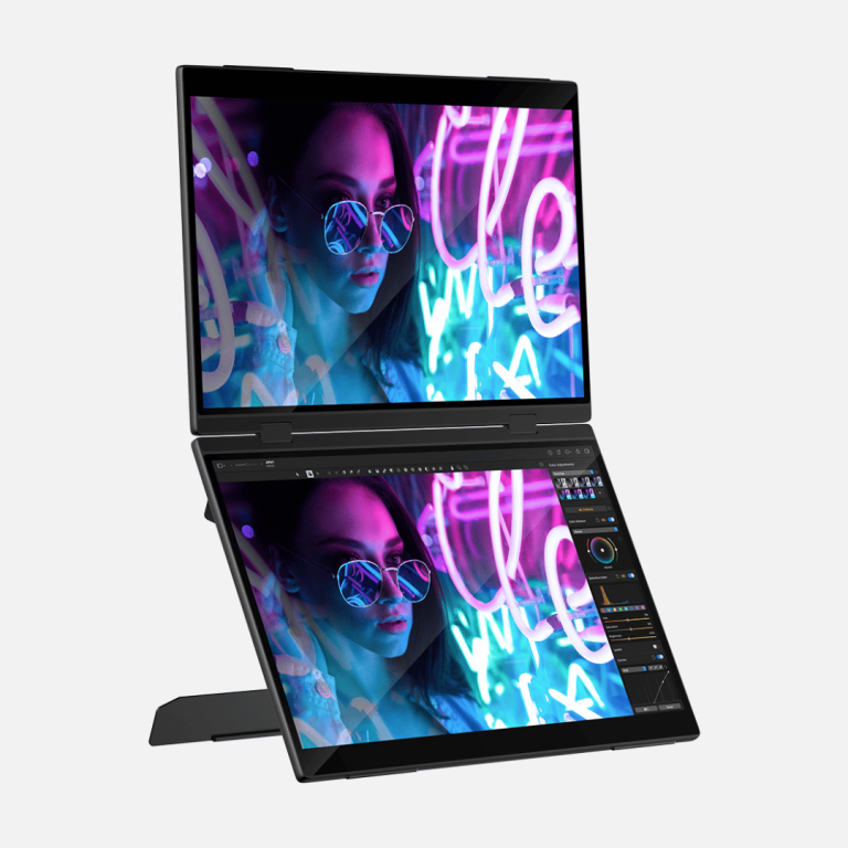 Delta Pro Touch 獨立雙螢幕 16吋折疊觸控顯示器 (品牌直送) - SearchingC